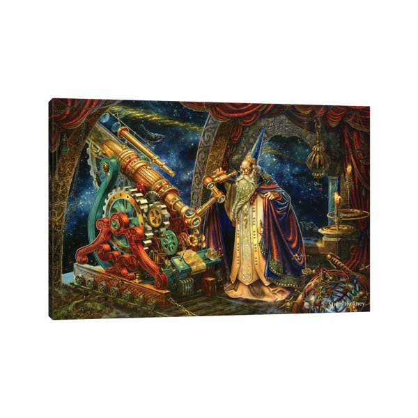 ClassicLiving The Astronomer by Myles Pinkney - Wrapped Canvas Print | Wayfair.co.uk